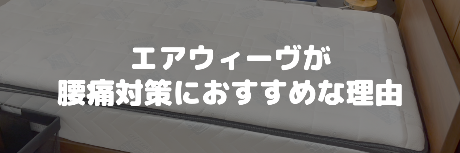 【暴露】エアウィーヴで腰痛悪化and腰痛い人の条件 マットレスの教科書