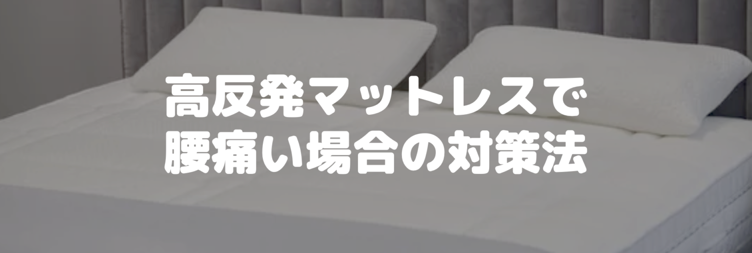 専門家監修！高反発マットレスで腰痛いand腰痛悪化する原因 マットレスの教科書